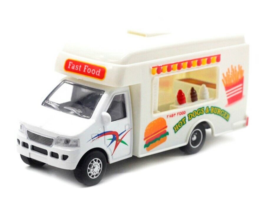 5 Inch Fast Food Vending Truck 1/43 Scale Diecast Model Car by Kinsfun ...
