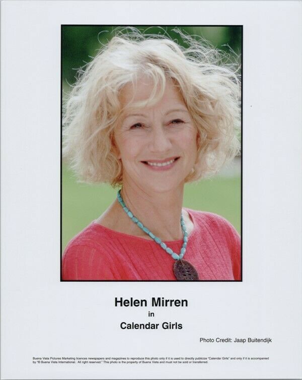 Helen Mirren original 8x10 photo smiling portrait Calendar Girls ...