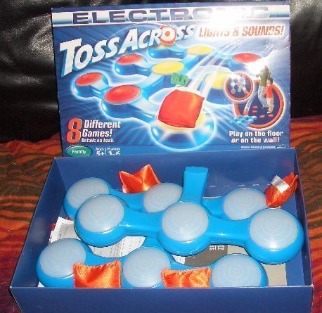 ELECTRONIC TOSS ACROSS GAME--PLAY 8 GAMES WITH SOUND -LIGHTS ON WALL OR ...