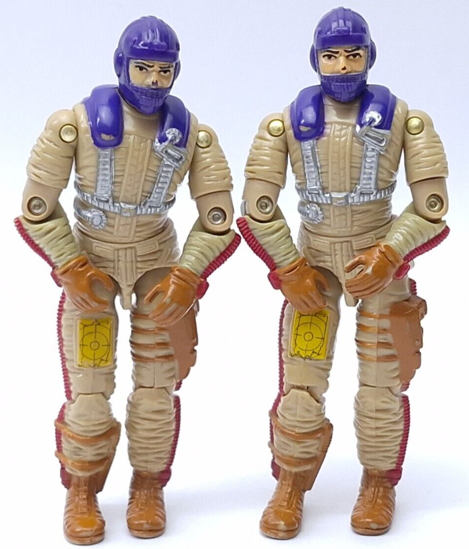 GI Joe Cobra 3.75" Gyro Viper v1 1987 Mamba Pilots Lot 2 - Action Figures