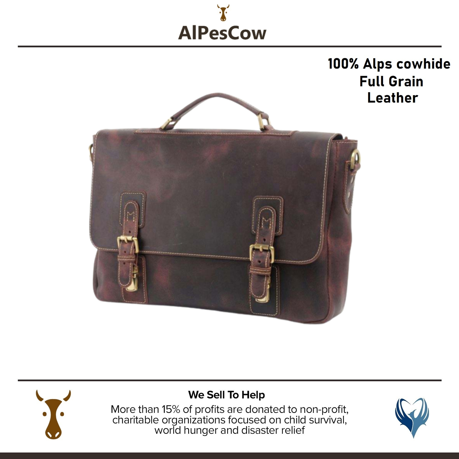 High Quality Cowskin Genuine Leather Design Handbag Tote Bag For Men ...