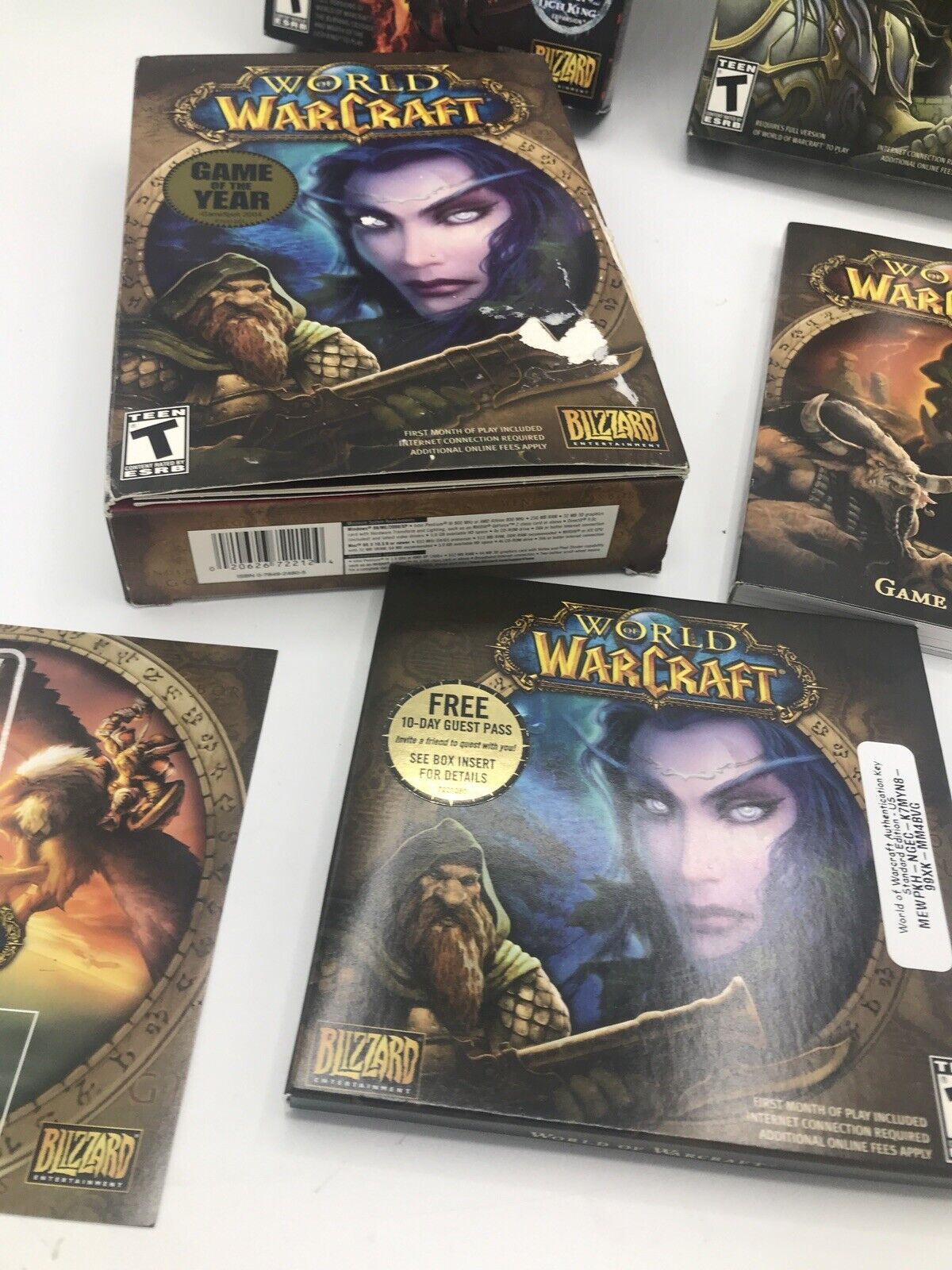 World of Warcraft With Expansions Windows/Mac DVD 2004 Cataclysm ...