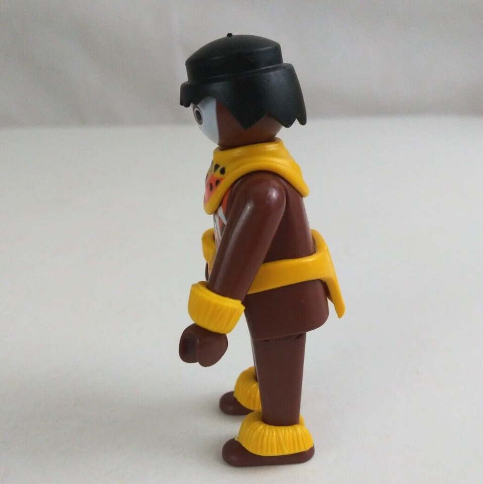 1974 Geobra Playmobile Tribesman Chief African Warrior 2.75" Toy Figure ...
