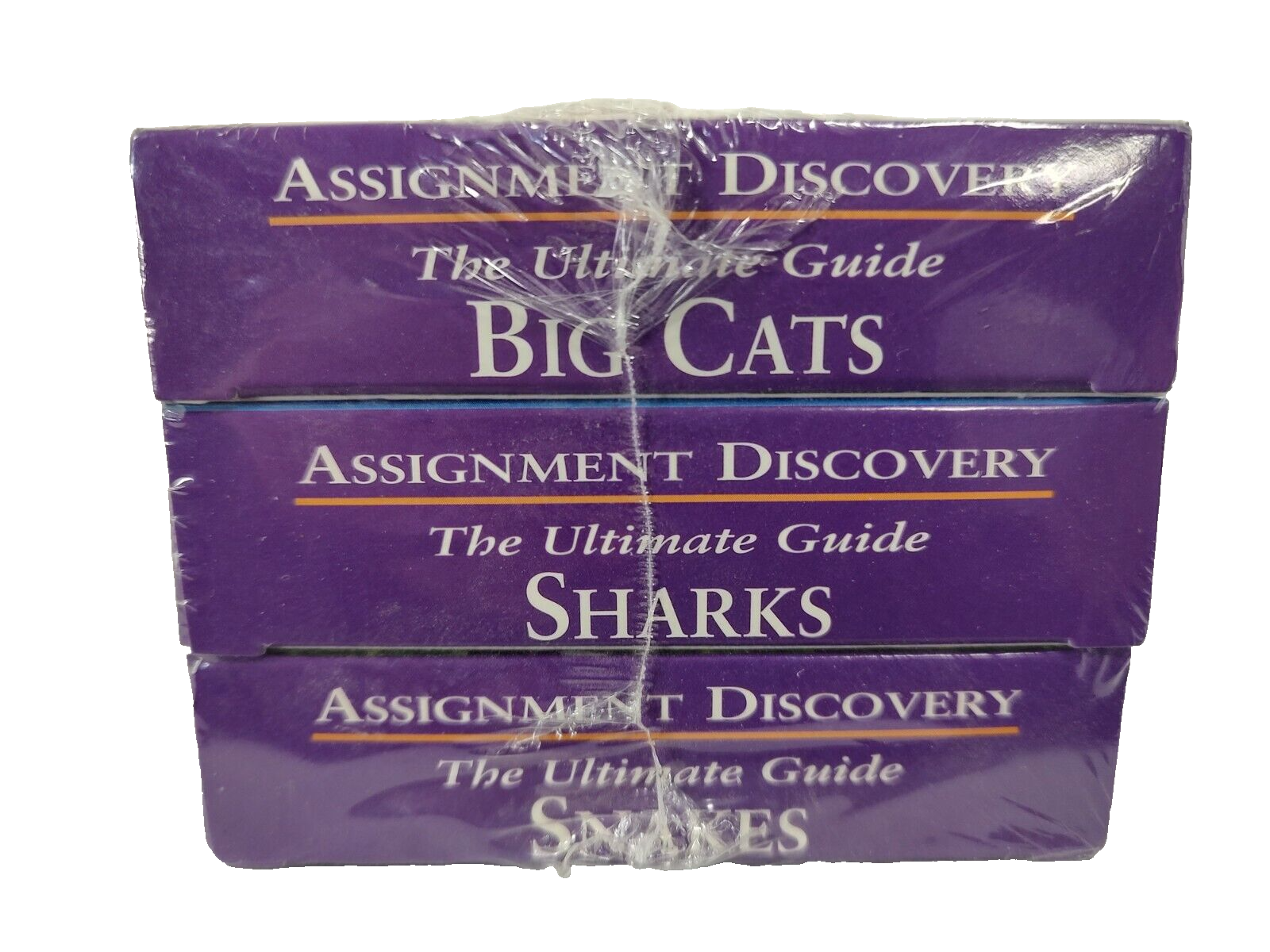 Lot Of 3 Discovery Channel School VHS The Ultimate Guide Snake Sharks ...