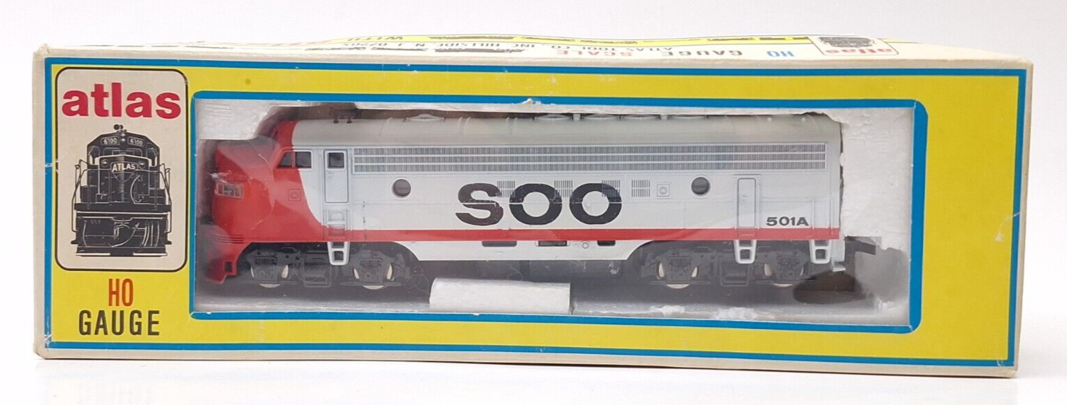 HO Scale Atlas SOO Line F7A Diesel Locomotive Engine #501A - Locomotives