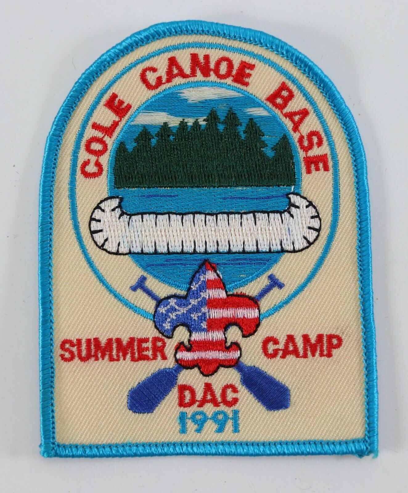 Vintage 1991 DAC Summer Camp Cole Canoe Base Boy Scouts BSA Camp Patch ...