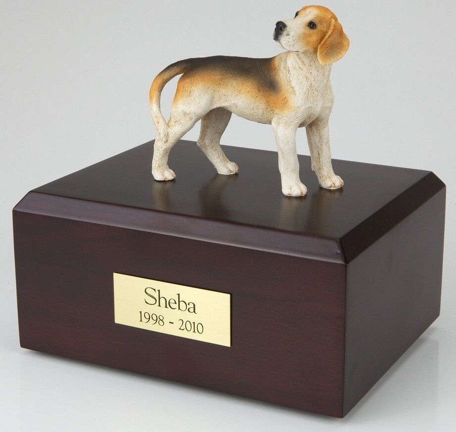 Beagle Pet Funeral Cremation Urn Available in 3 Different Colors & 4 ...