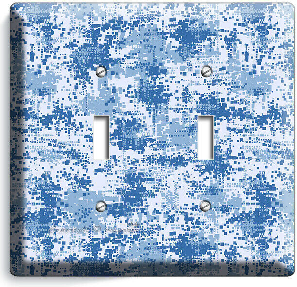MILITARY NAVY MARINES PIXELATED CAMO 2 GANG LIGHT SWITCH PLATES ROOM ...