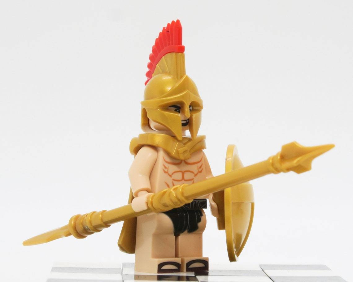Sparta War Empires Spartan Warrior Soldier Minifigures Weapons and ...