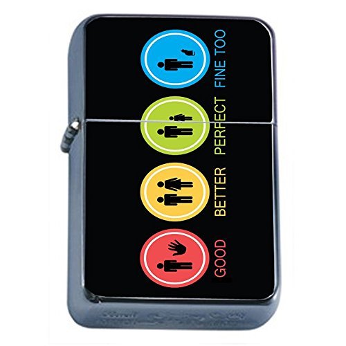 Good Better Perfect Flip Top Dual Torch Em1 Smoking Cigarette Silver ...