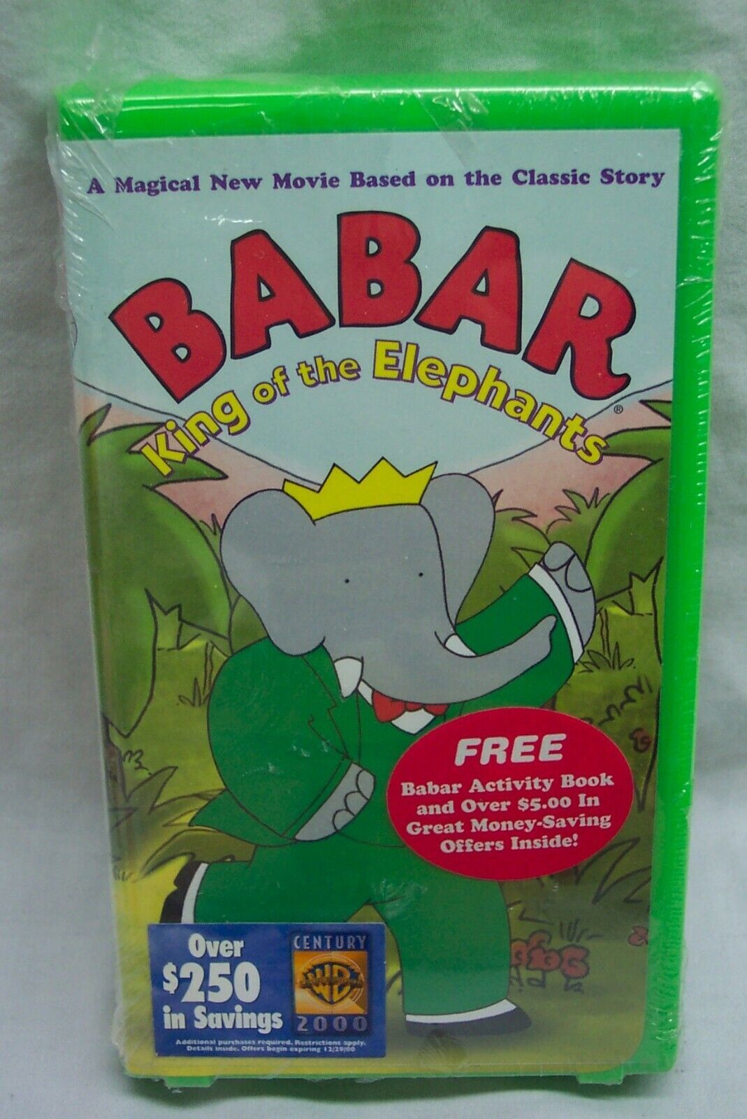 BABAR KING OF THE ELEPHANTS VHS VIDEO NEW Cartoon Animated 1998 - VHS Tapes