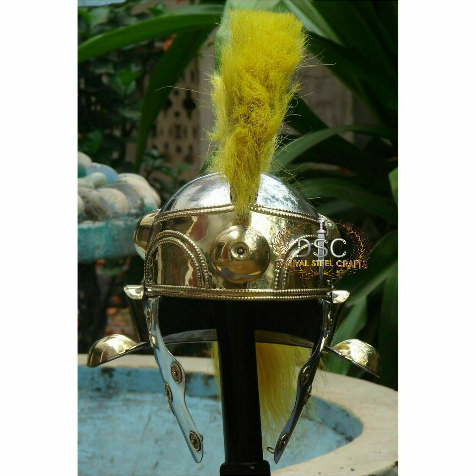 Royal Medieval WITCHAM GRAVEL Roman Helmet Knight Brass Helmet with ...