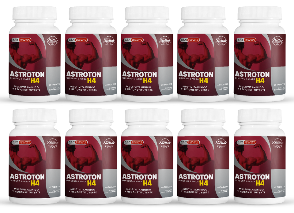 10 Pack Astroton Ginseng & Maca H4, multivitamin and restorative-60 ...