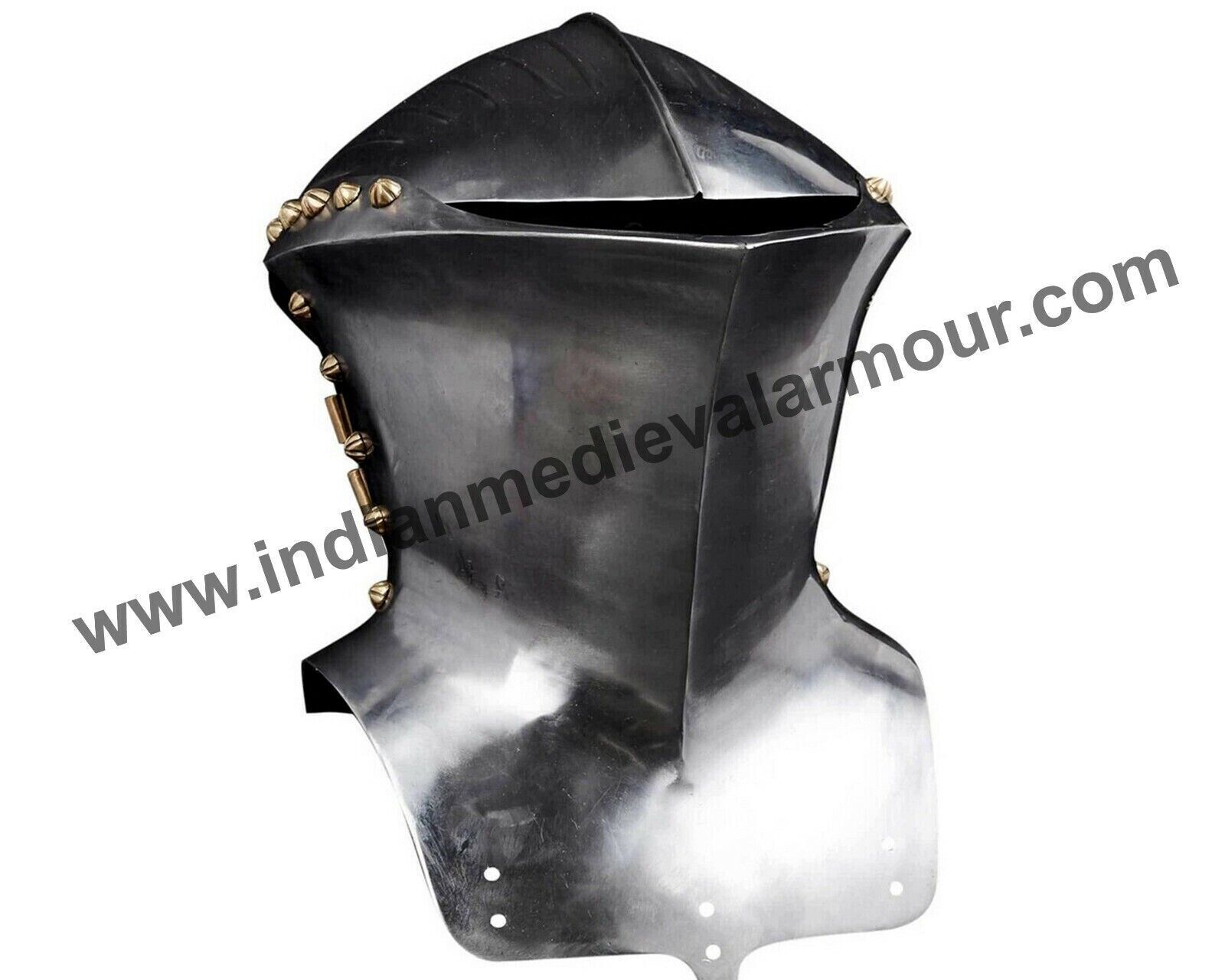 Medieval knight armor Frogmouth helmet 18GA Jousting helmet for ...
