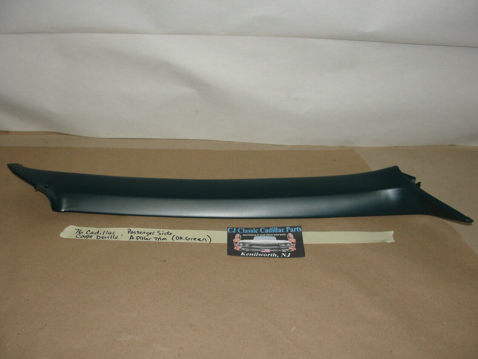 OEM 76 Cadillac Coupe DeVille RIGHT A PILLAR INTERIOR WINDSHIELD TRIM ...