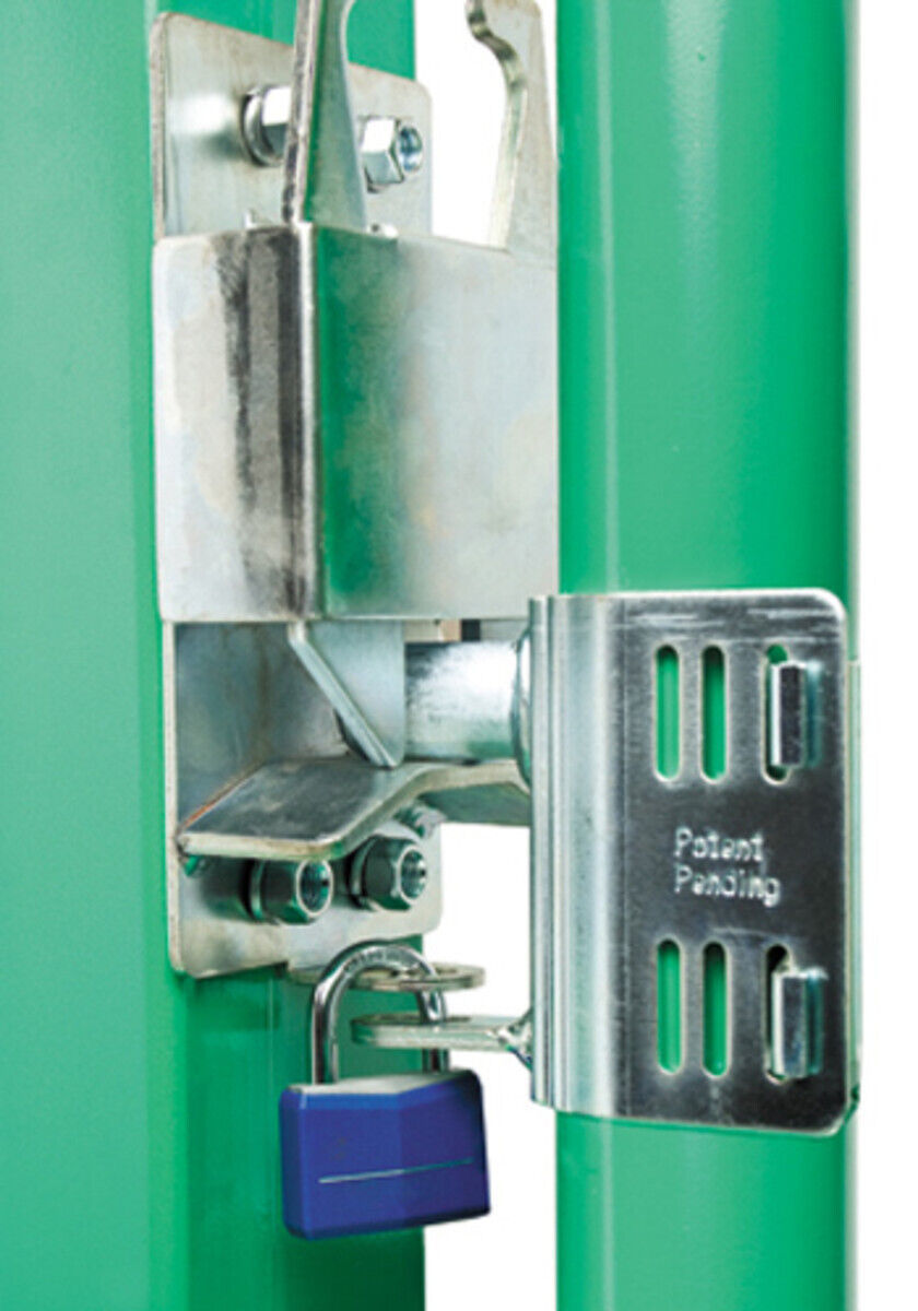 2 Way Lockable Electroplate Livestock Kennel Gate Latch Round Pipe ...