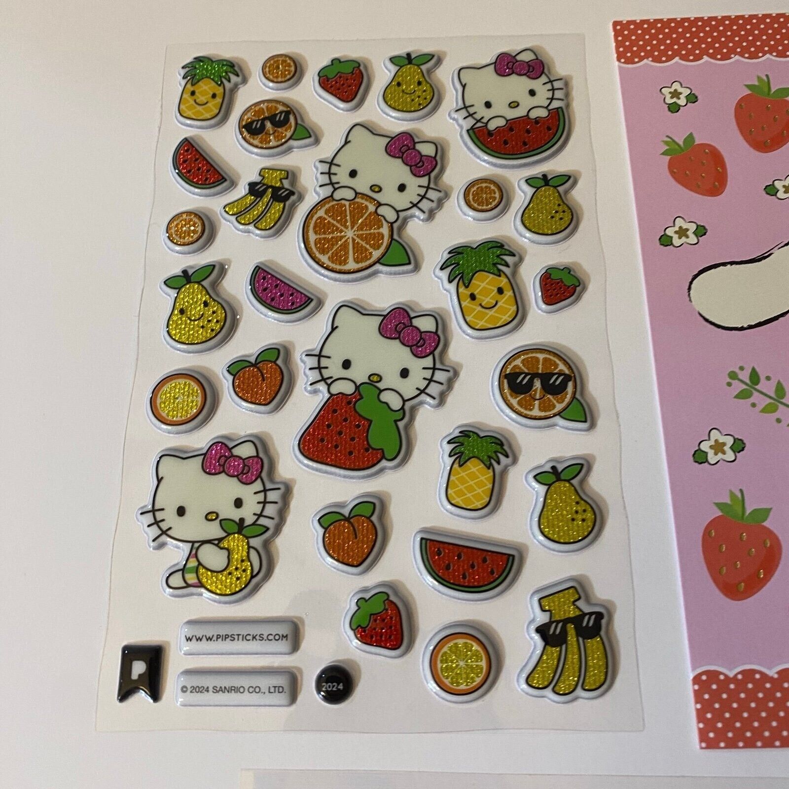 Sanrio Pipsticks Hello Kitty & Friends Tropical Fruit Stickers ...