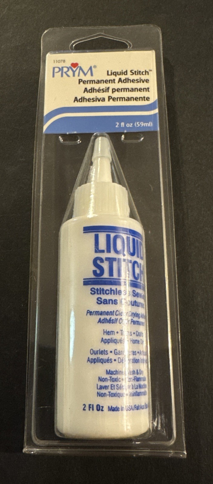 Liquid Stitch Permanent Adhesive Clear Stichless Sewing Prym Sewing ...