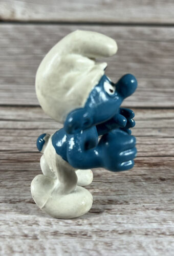 Smurfs Prisoner Smurf 40212 Jail Rare Vintage Figure 1980s Toy Figure ...