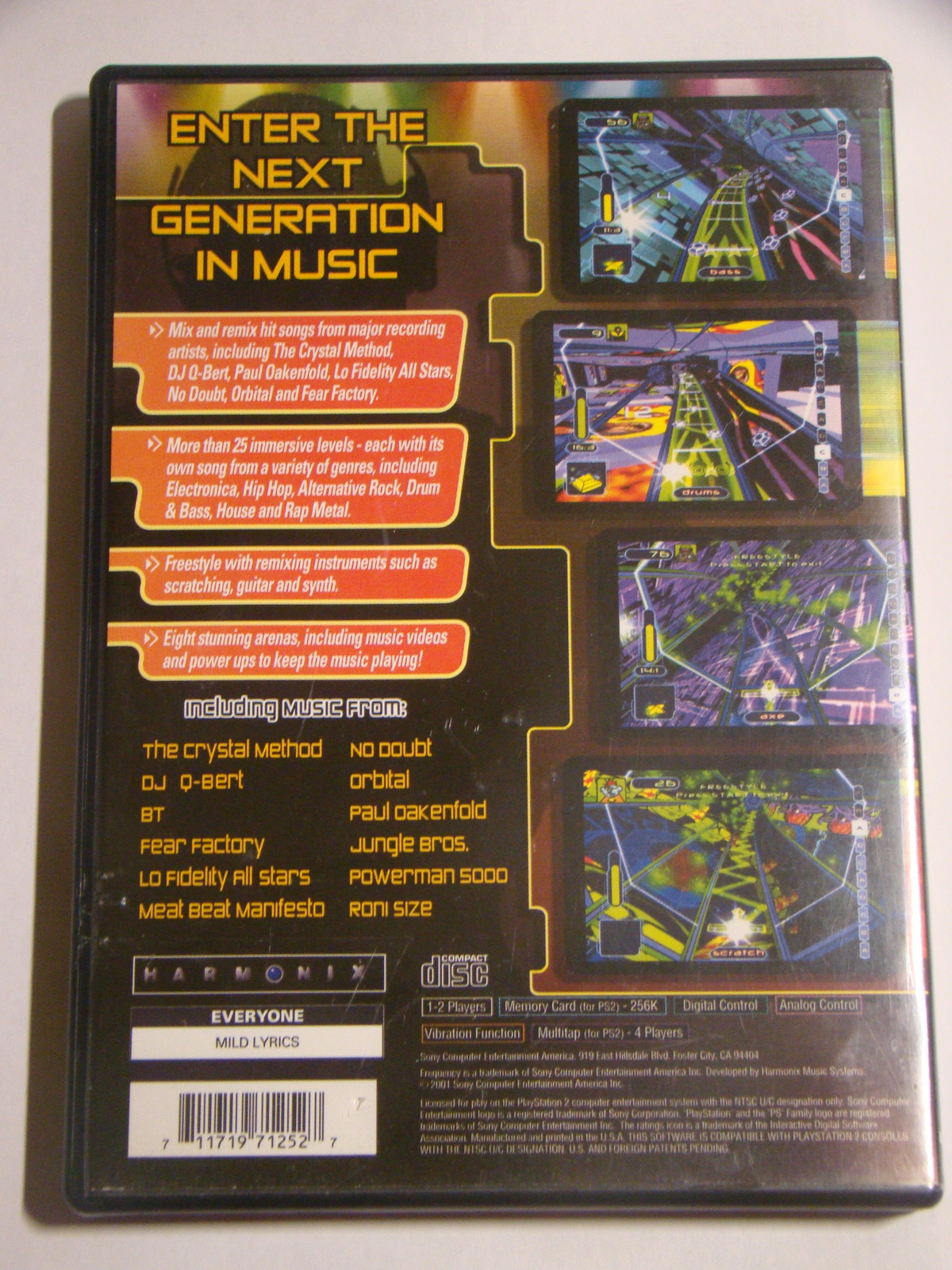 Playstation 2 - FREQUENCY (Complete with Manual) - Video Games