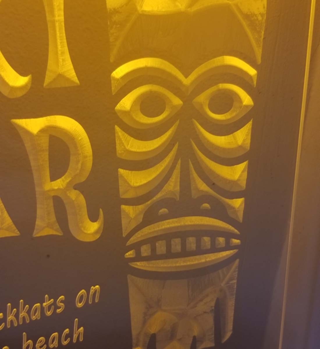 Aloha Tiki Bar Led Neon Sign Hang Wall Home Decor, Room, Craft Art ...