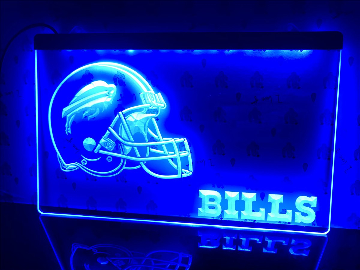 Buffalo Bills Helmet Illuminated Led Neon Sign Home Decor,Lights Décor ...