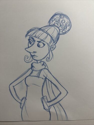 Despicable Me 2 Original Production Drawing Of Lucy By Storyboard ...