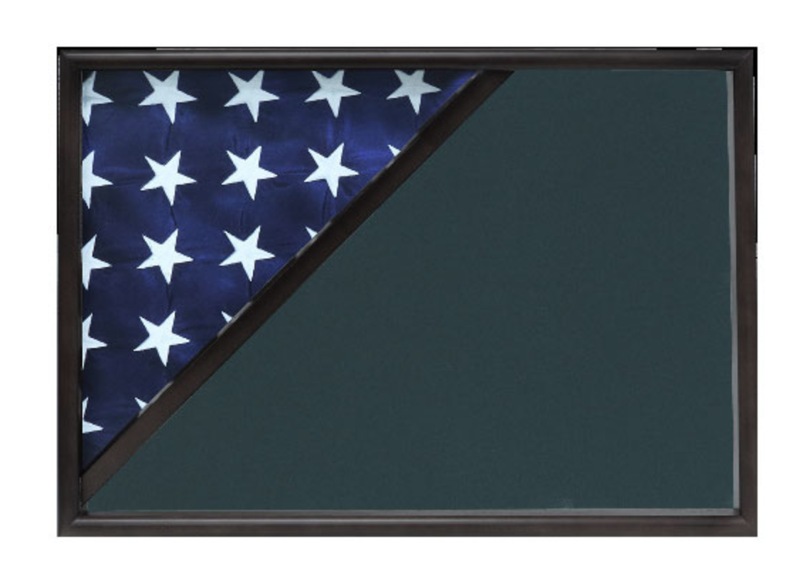 SHADOW BOX TO HOLD A BURIAL CASKET FLAG DISPLAY CASE - Militaria