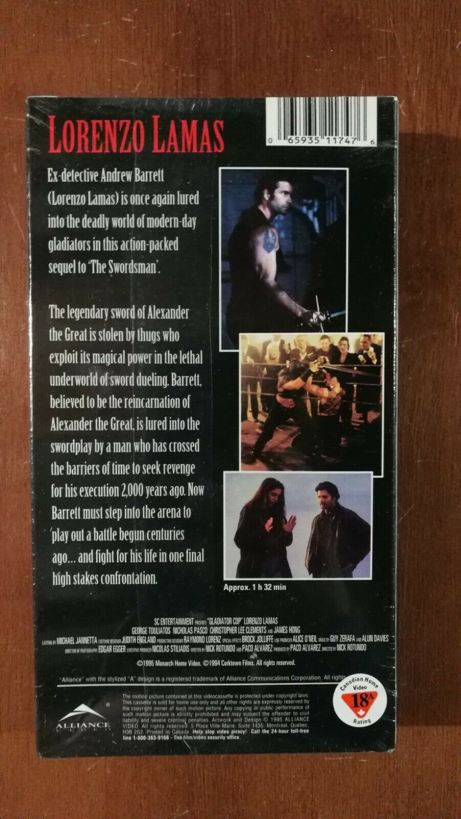 GLADIATOR COP THE SWORDSMAN II (VHS) LORENZO LAMAS - VHS Tapes GLADIATOR COP THE SWORDSMAN II (VHS) LORENZO LAMAS - VHS Tapes
