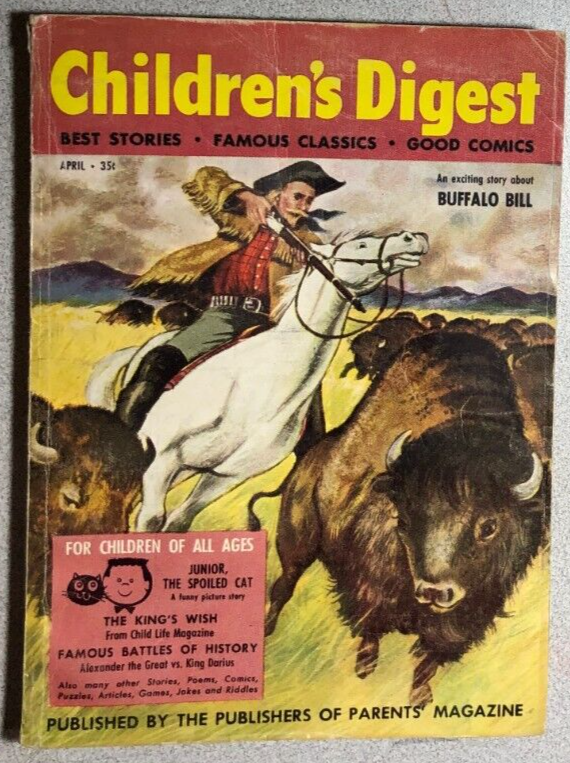 CHILDREN'S DIGEST magazine April 1957 Buffalo Bill - Magazines