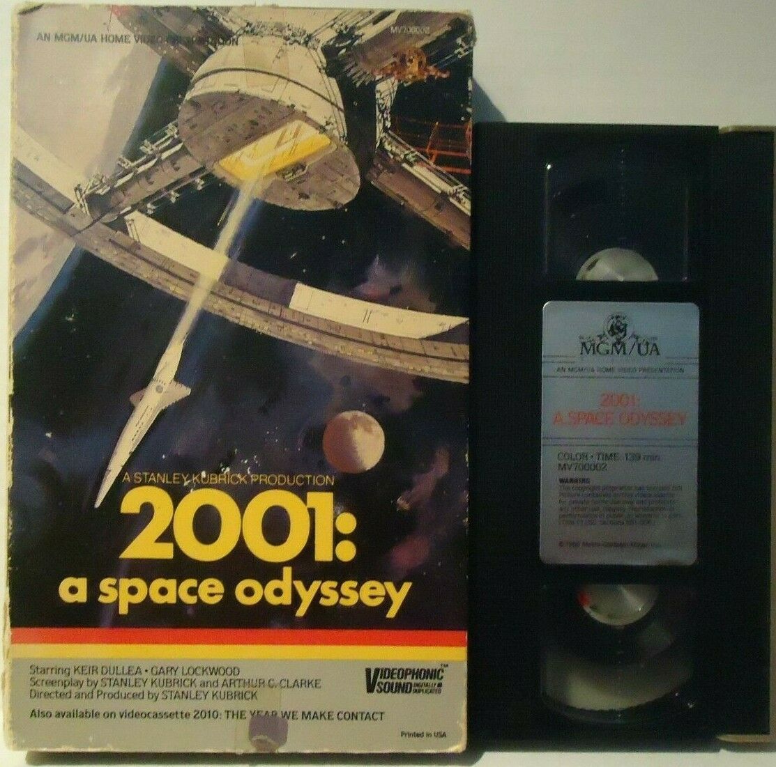 2001: A Space Odyssey VHS Tape (1968) NTSC Stanley Kubrick Sci-Fi - VHS ...
