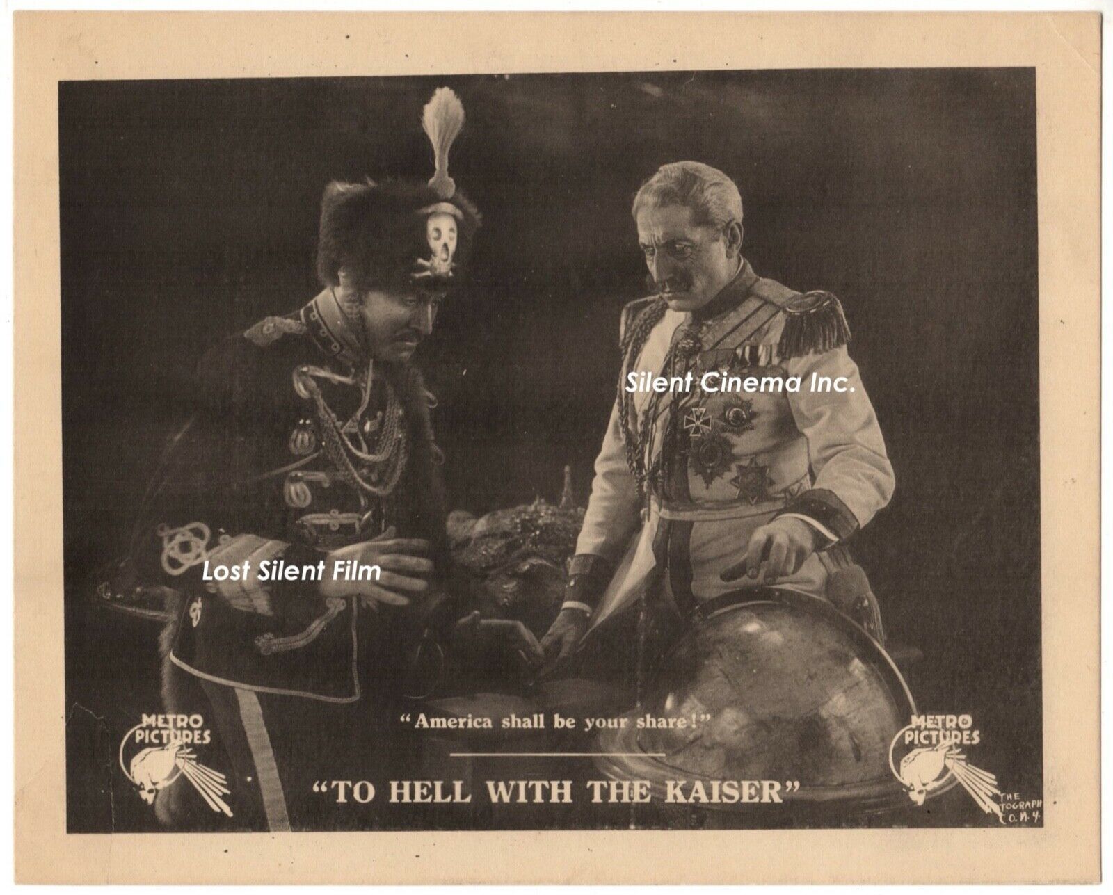 TO HELL WITH THE KAISER! (1918) Lost Silent Kaiser Gives America to ...