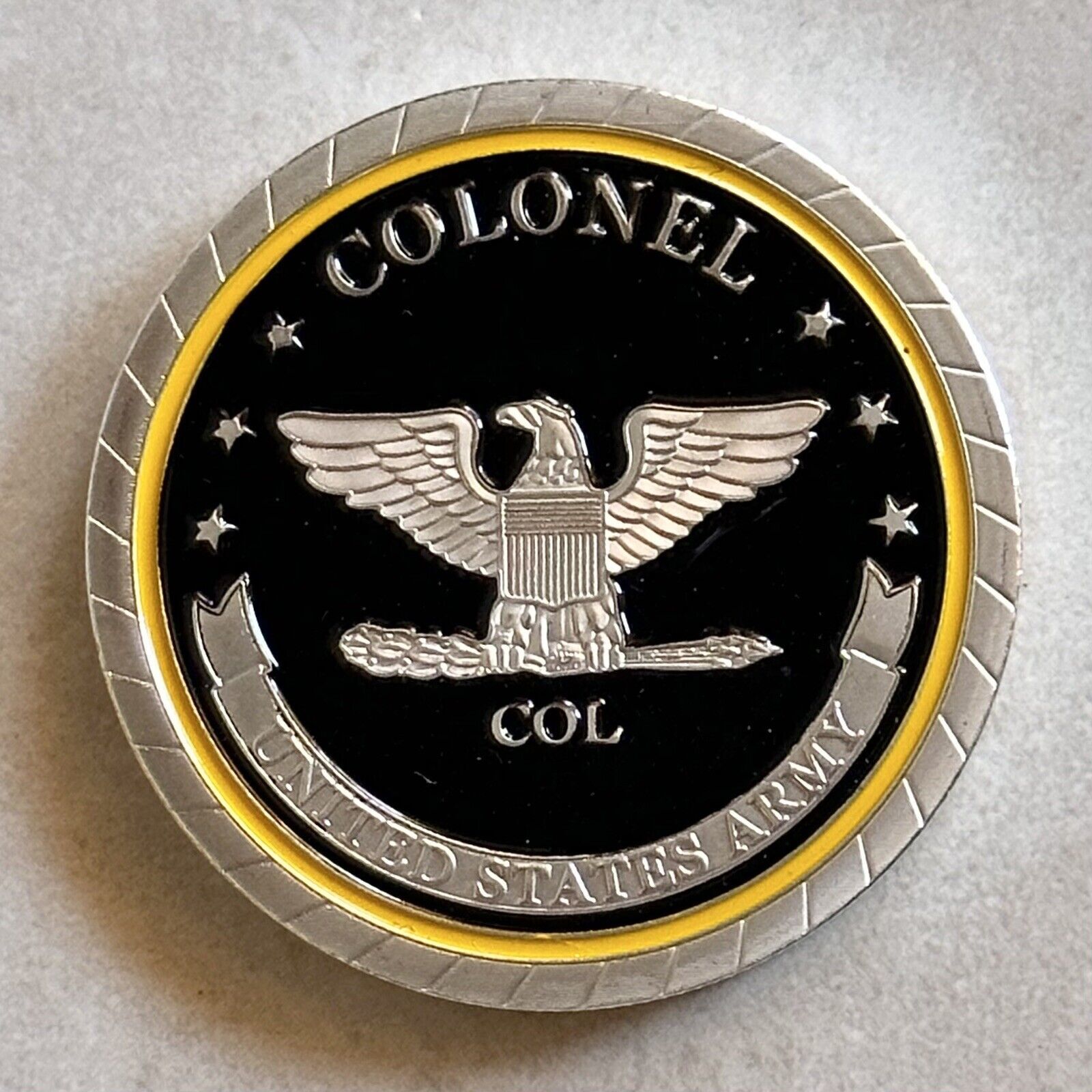 COLONEL ARMY MILITARY CHALLENGE COIN - Current Militaria (2001-Now)