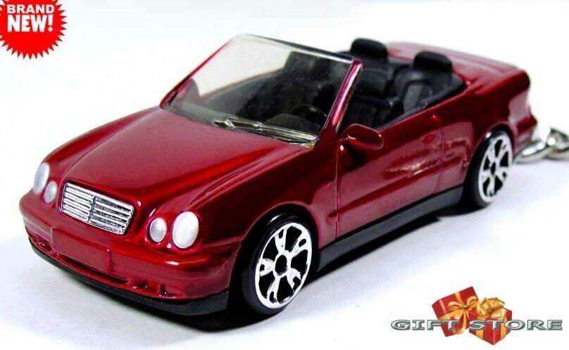 RARE KEYCHAIN DARK RED BLACK MERCEDES CLK CONVERTIBLE CUSTOM Ltd GREAT ...