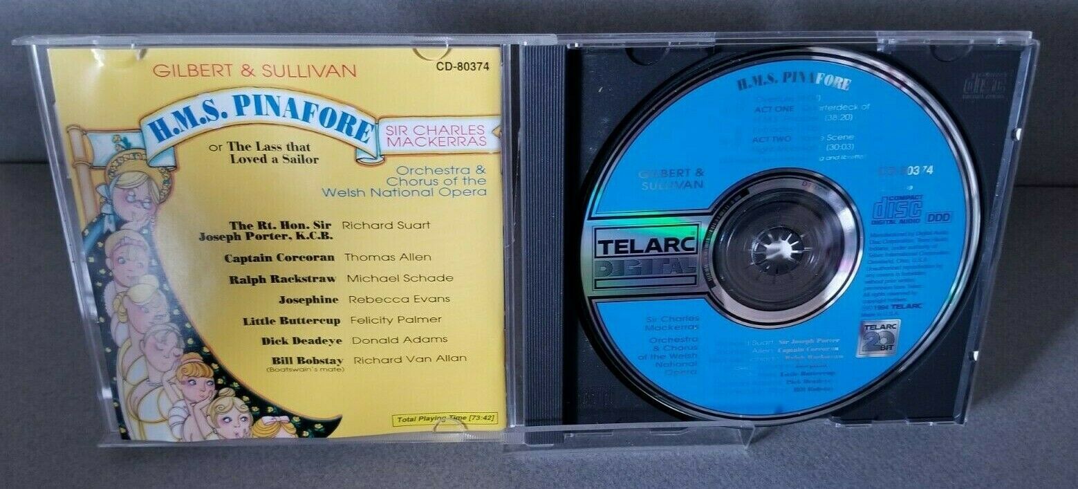 Mackerras Welsh National Orchestra Gilbert & Sullivan Hms Pinafore CD ...