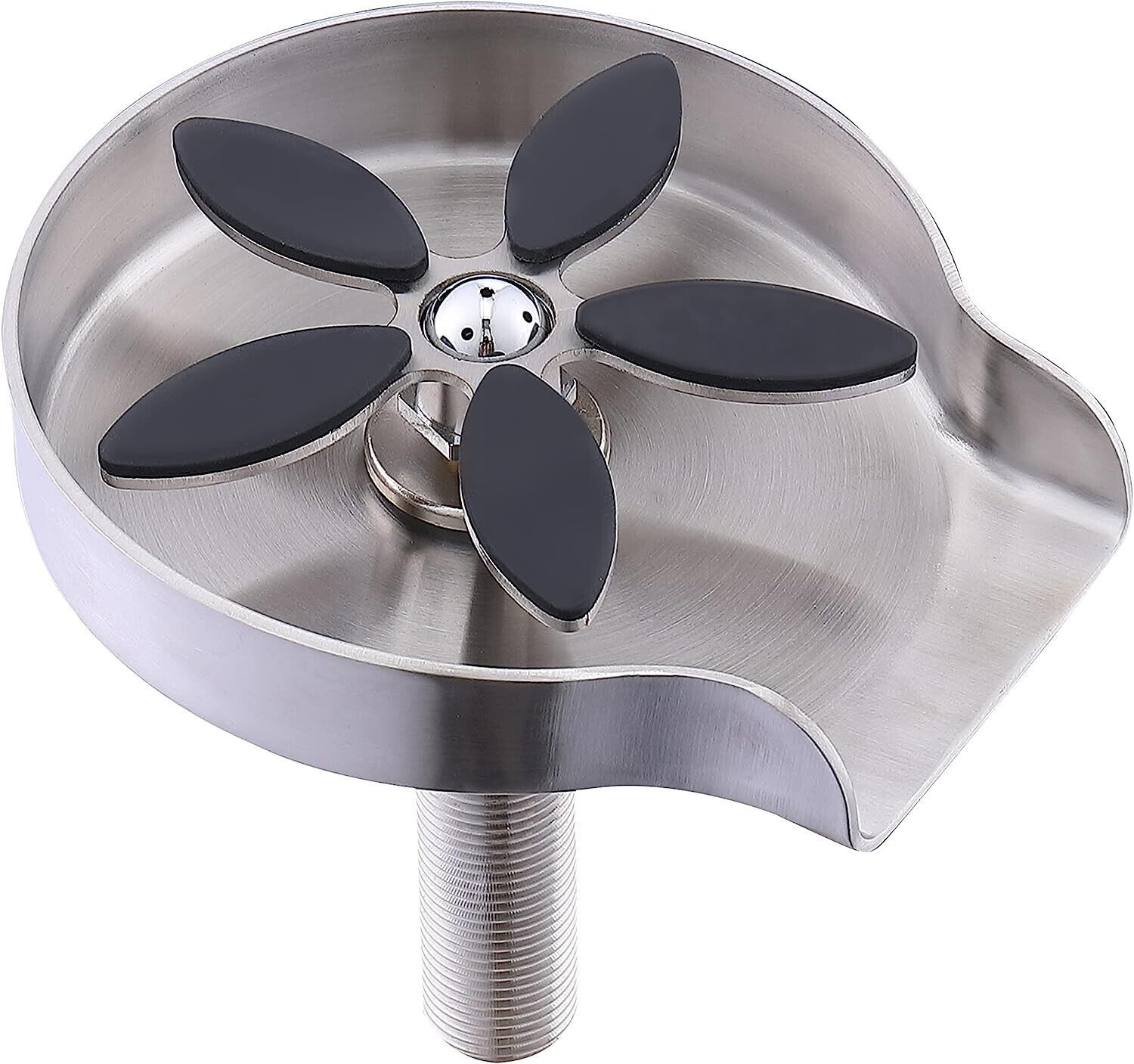 KirlystonE Glass Rinser for Kitchen Sink, Stainless-Steel Bar Cup ...