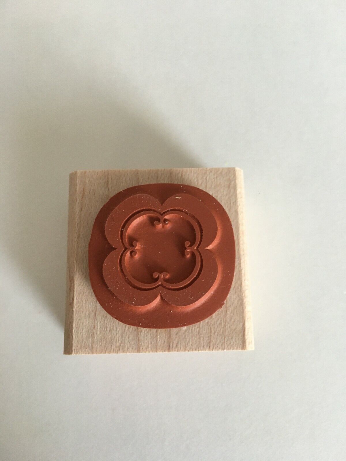 Stampin Up Wood Mount Rubber Stamp Small Decorative Medallion Shape ...
