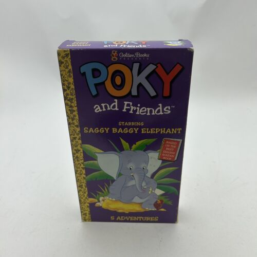 Sony POKY And Friends SAGGY BAGGY ELEPHANT (VHS, 1999) Golden Books ...