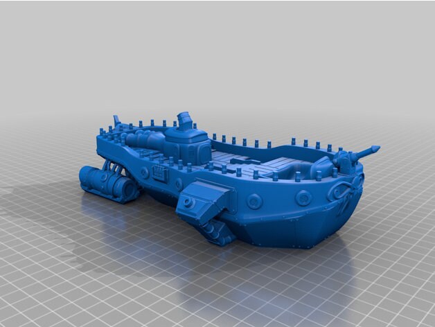 Sky Ship 3D Model For Print, 3D Skyship file, 3D Boat STL, 3D Ship STL ...