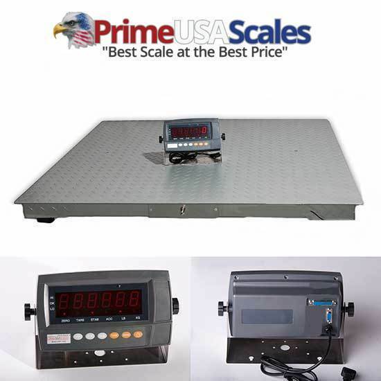 Digiweigh Floor Scale/Heavy Duty Platform 48X48 10,000 LB by 1 LB ...