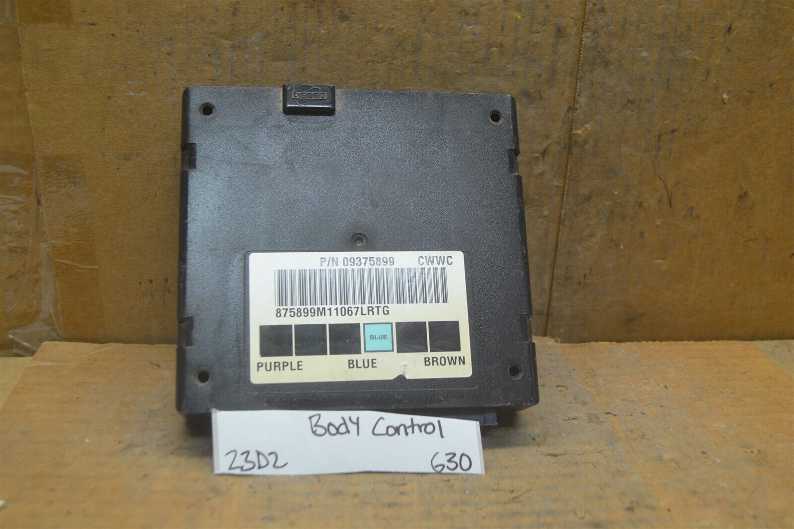 2001 GMC Yukon XL 1500 2500 Body Control Unit BCM 09375899 Module 630 ...
