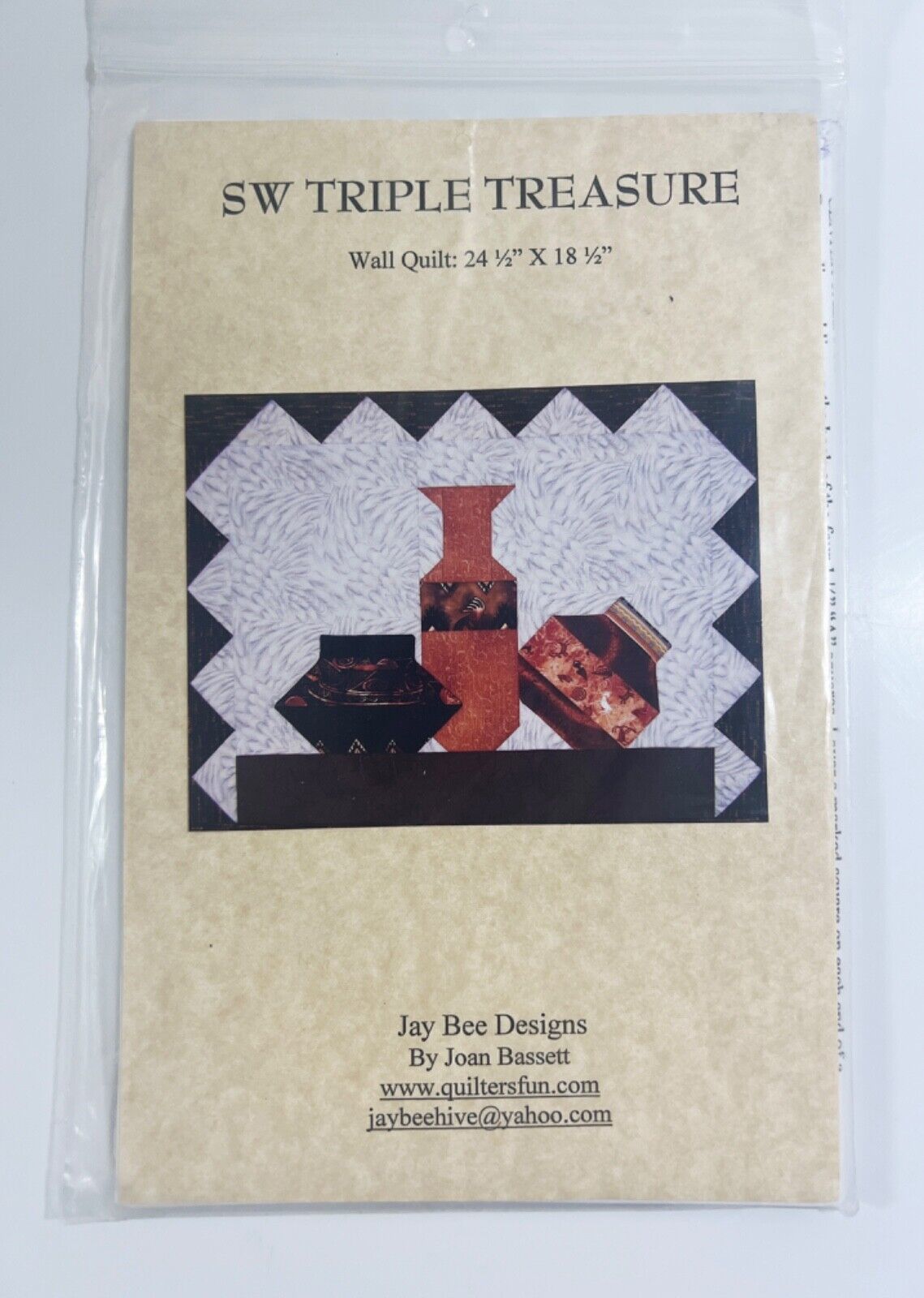 SW Triple Treasure Wall Quilt Pattern Jay Bee Designs - Quilt Patterns