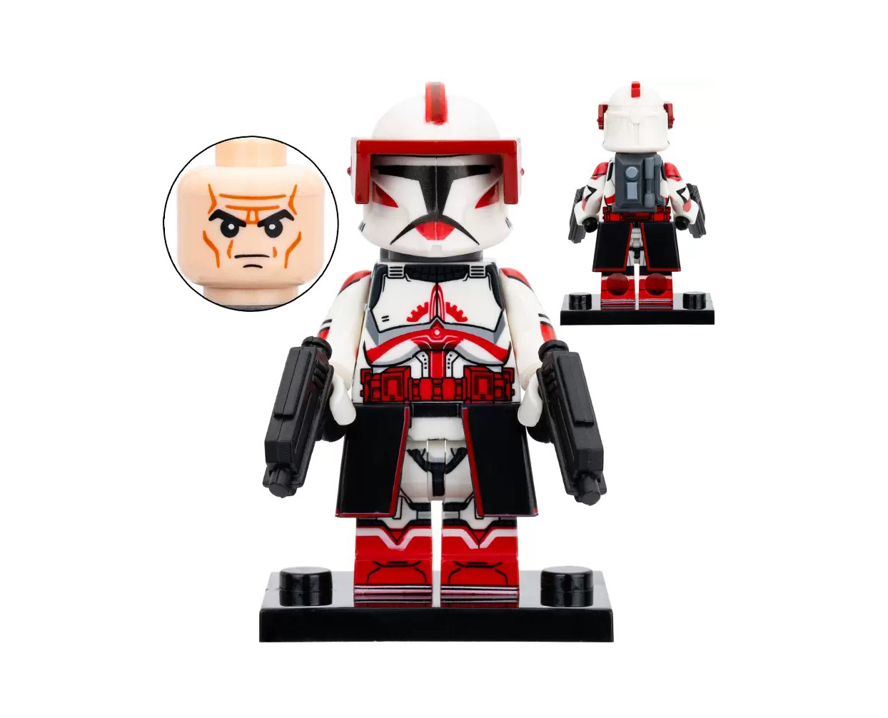 Minifigure Clone Commander Fox With R2 Droid Star Wars V2 Toys US ...