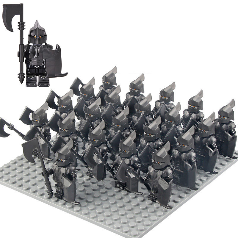 LOTR Mount Gundabad Orcs Heavy Axe Infantry Army 21 Minifigures Set - Building Toys & Blocks