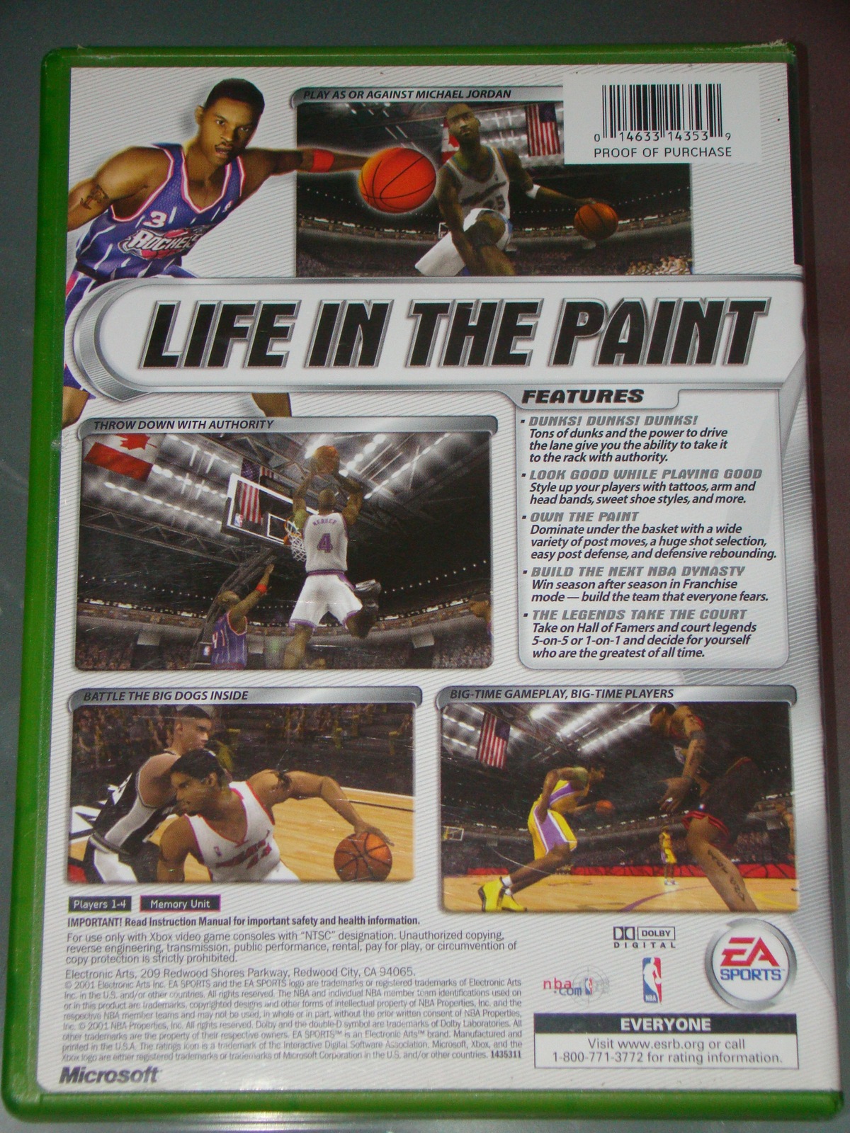 XBOX - EA SPORTS - NBA LIVE 2002 (Game Disc Only) - Video Games