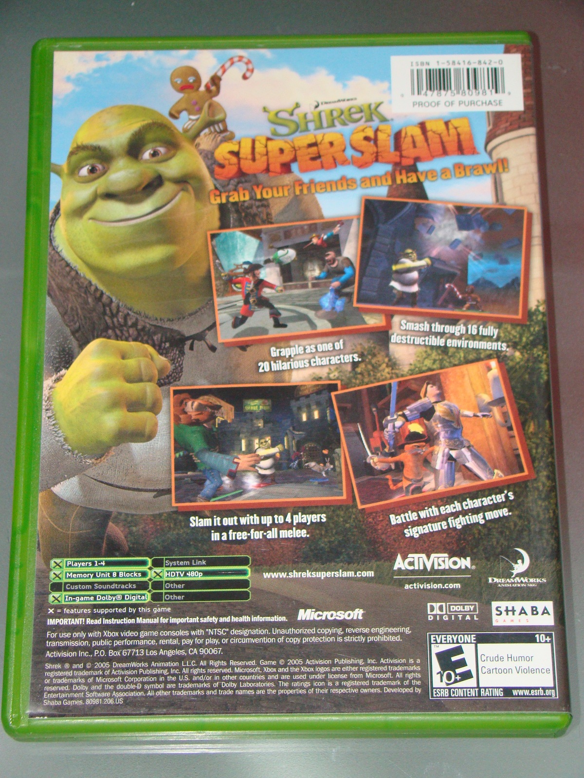 XBOX - SHREK SUPER SLAM (Complete with Instructions) - Video Games