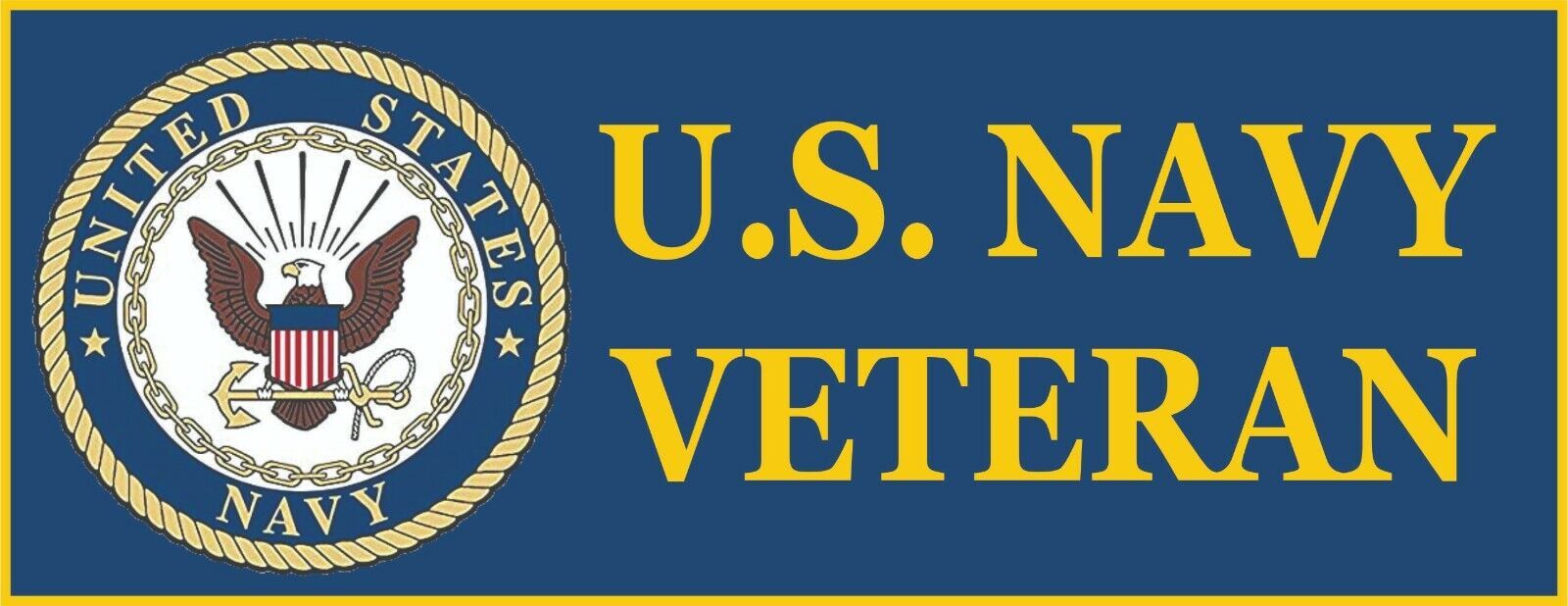 US Navy Veteran Military Bumper Sticker / Decal - Decals & Vinyls