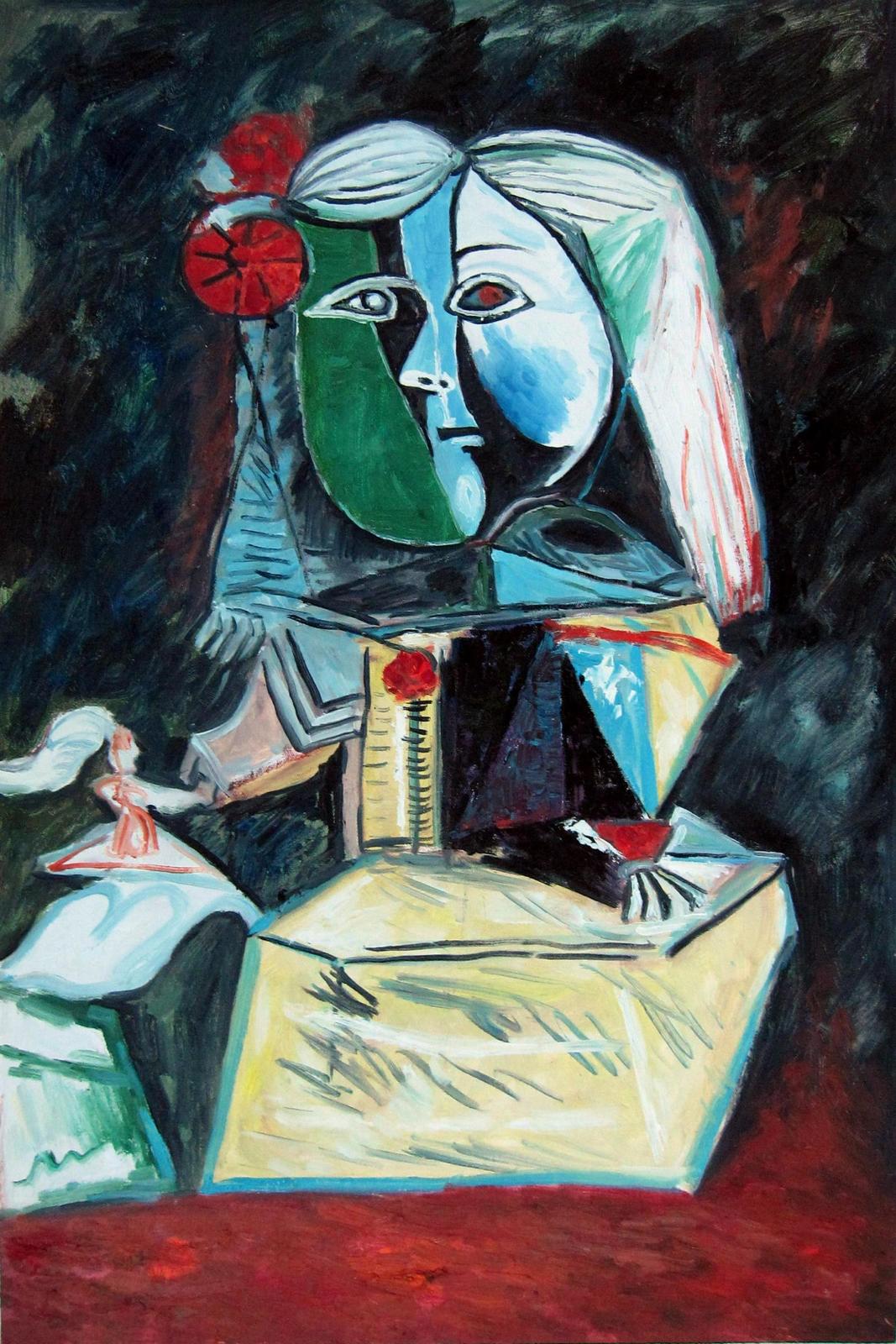 24x36 inches Rep. Pablo Picasso stretched Oil Painting Canvas Art Wall ...
