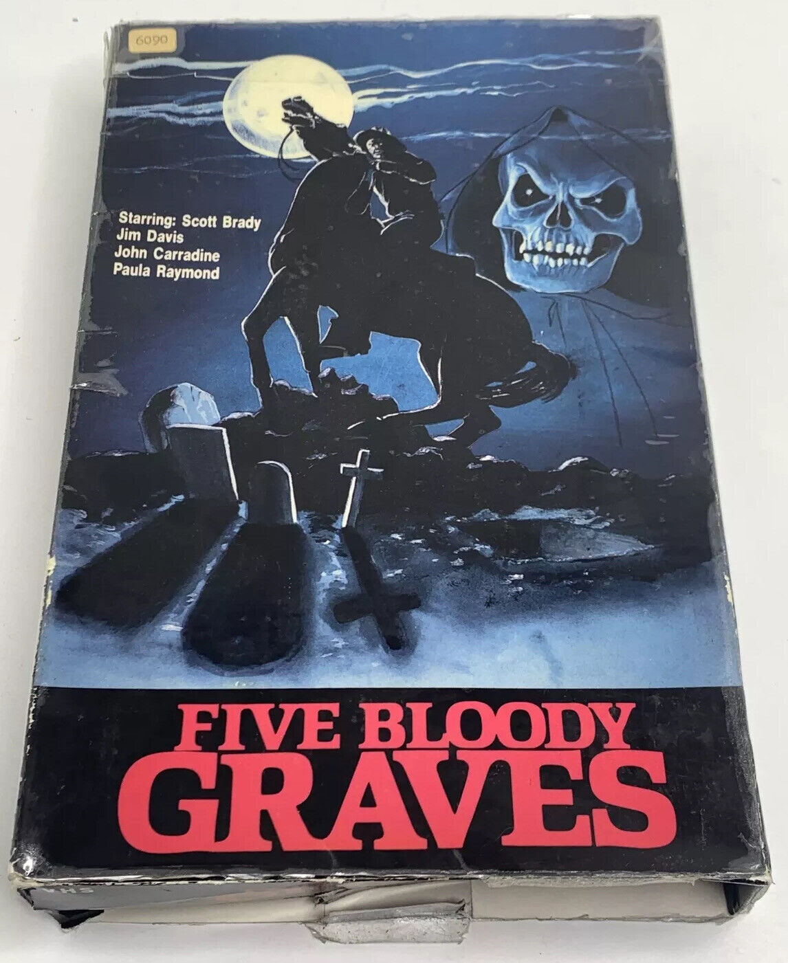 Five Bloody Graves VHS Tape Paragon 1987 Big Box RARE Western Horror ...