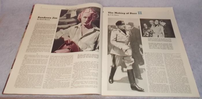 Colliers Weekly Magazine October 30 1937 Mussolini Buick Nash Jorj ...